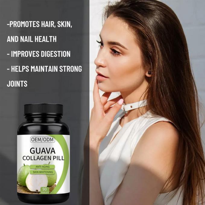 Hollycon Skin Whitening Capsules Guava Collagen 90 Tablets